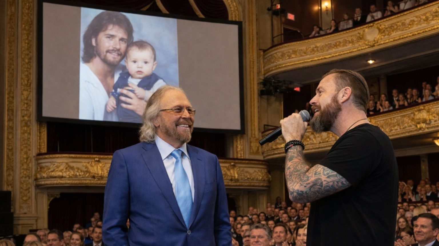 A SPECIAL MOMENT: LAST NIGHT, STEVE GIBB — SON OF BEE GEES LEGEND BARRY ...